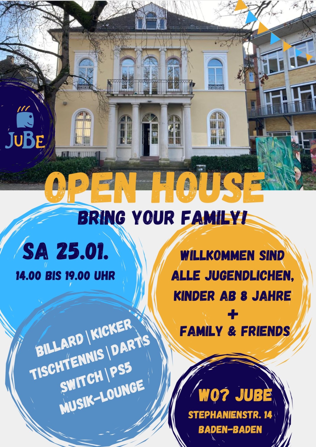 Open House in der Jube am 25.01.25 – Abteilung Kinder- und Jugendarbeit ...
